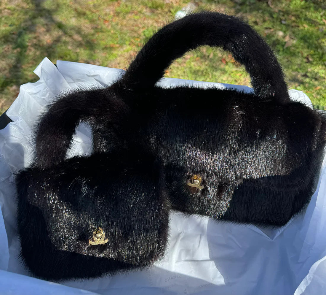 Chanel Vintage RARE Mink Kelly Parent & Child Set – Its A Luv Story